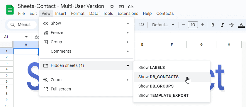 Sheets-Contact FAQ