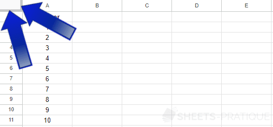 Freeze Panes with Google Sheets